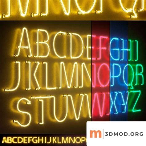 Light Modules Set 25 Neon Alphabet