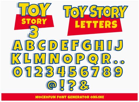 Toy Story Logo Font Generator