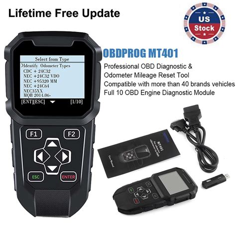 Obdprog Mt401 Obd2 Car Odometer Correction Mileage Adjustment