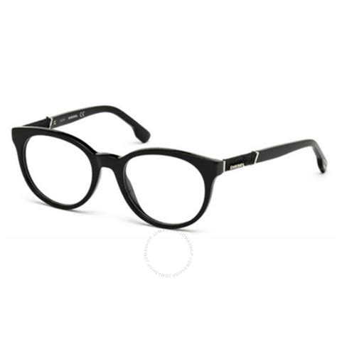 Diesel Mens Black Oval Eyeglass Frames Dl5156 001 51 664689707843