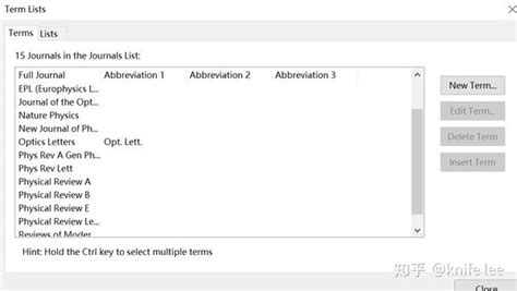 Endnote文献管理总结 知乎