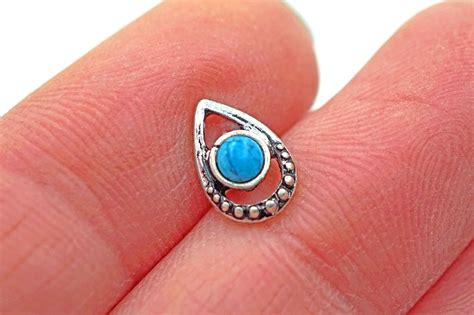Turquoise Teardrop Cartliage Earring Tragus Helix Piercing 10 00