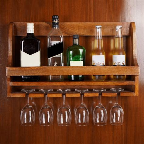 Luxury Mango Wood Wine Glass Holder Handmade Wine Bottle Rack Etsy