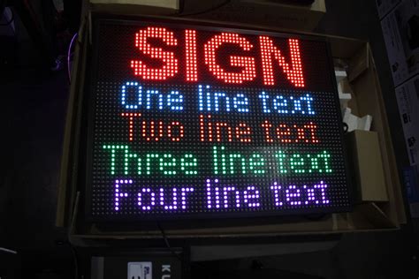 26 X 20 Programmable Scrolling Led Message Board Multi Color Able