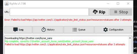 Failed to write twitter api · Issue #1833 · RipMeApp/ripme · GitHub