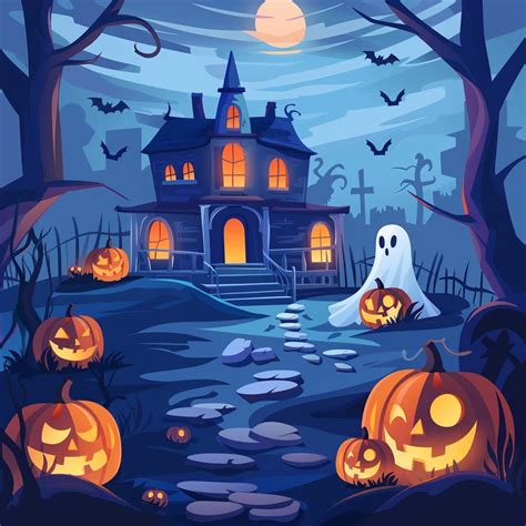 28 Halloween Night Haunted House Clipart Haunted House Clipart