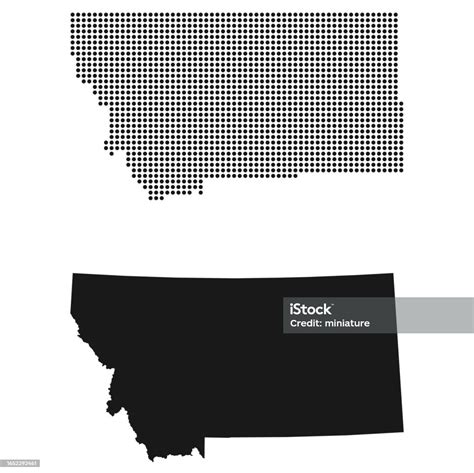 Montana Map Stock Illustration Download Image Now Abstract