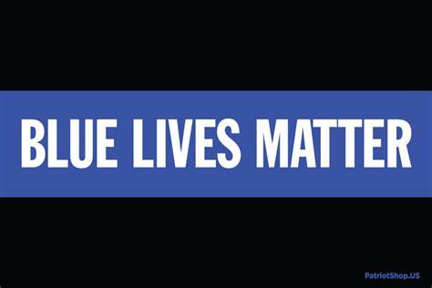 Blue Lives Matter Sticker The Patriot Post Shop