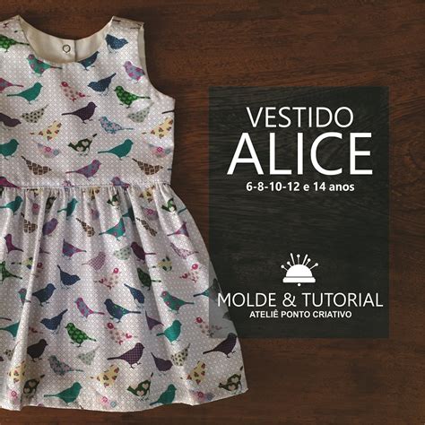 Vestido Infantil Molde E Tutorial PDF Tam 6 8 10 12 14