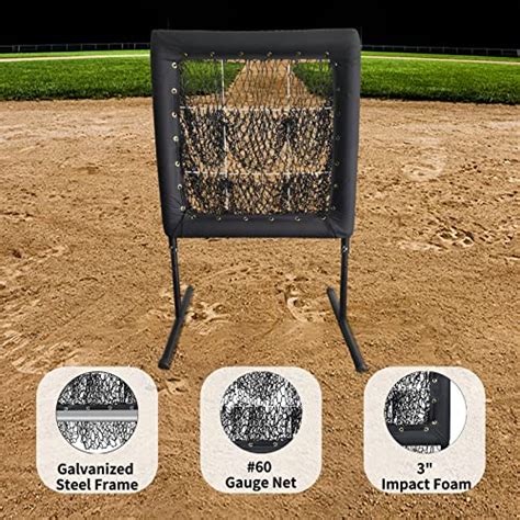 9 Hole Baseball Pitching Net With Strike Zone 9 Pockets Pitchers Throw