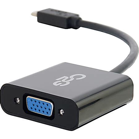 C2G USB C To VGA Video Adapter Converter USB 3 1 1080p MF USB Type C To VGA Video Adapter Dongle