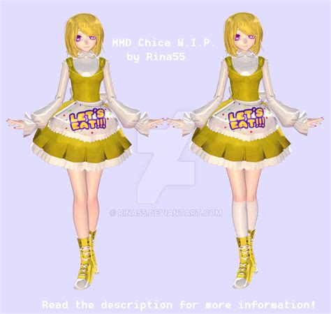 Mmd Fnaf Chica Model By Rina55 On Deviantart