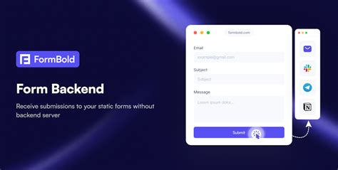 free and powerful form backend formbold
