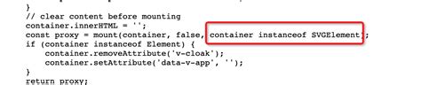 Vue Mount Container Svgelement Svgelement Tag