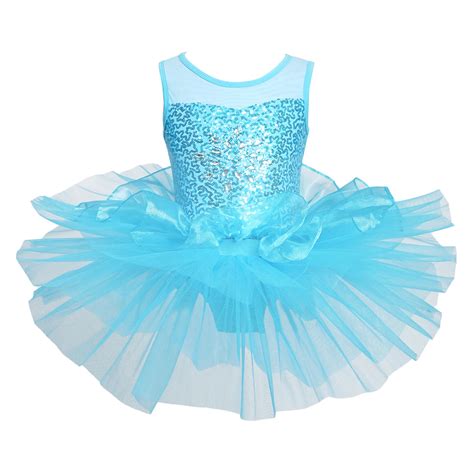 Vestido De Tutú De Ballet Con Lentejuelas Para Niñas Vestido De