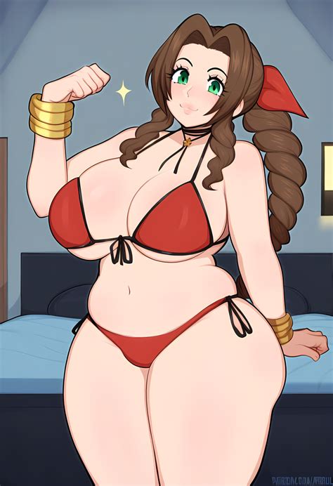Rule 34 Aerith Gainsborough Ai Generated Bikini Chubby Final Fantasy