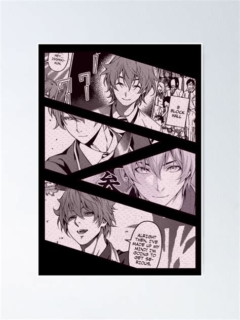 Póster Satoshi Isshiki Food Wars Shokugeki No Soma Manga Panel Design De Animedesignshop