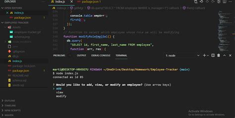 Github Statikman Employee Tracker Employee Tracker Is An Application That Allows A User To