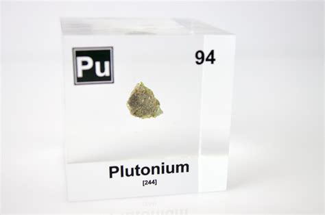 Plutonium Element Cube Trinitite Sample Engineered Labs