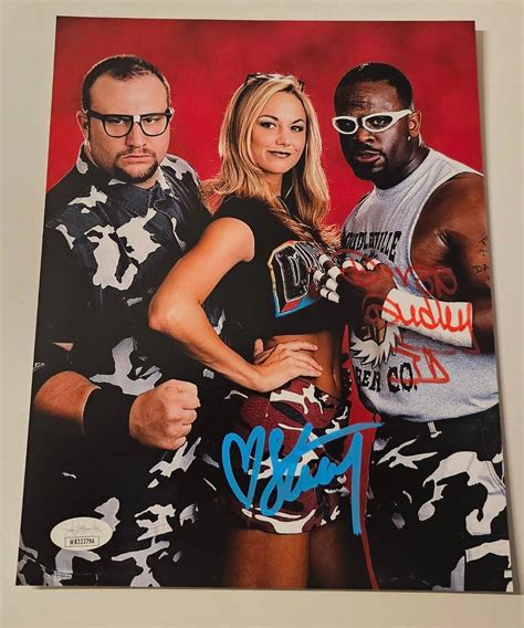 Miss Hancock Stacy Keibler And Dvon Signed 8x10 Photo Autograph Jsa Coa