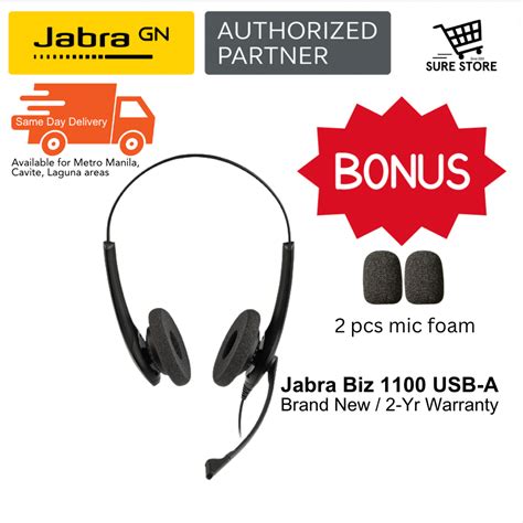 Jabra Biz USB Headset Noise Cancelling Mic Shopee Philippines