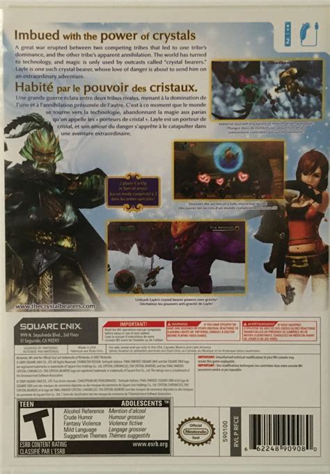 Final Fantasy Crystal Chronicles The Crystal Bearers Anthonys Place