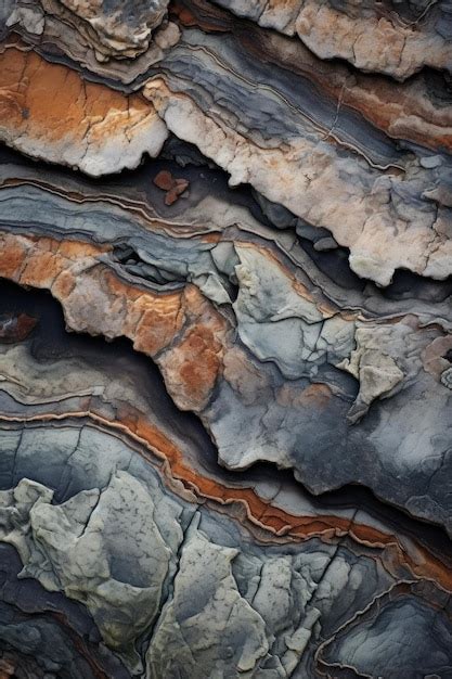 Premium Ai Image Closeup Of Textured Natural Stone Surface Created With Generative Ai