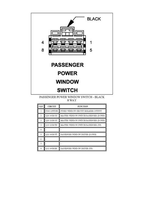 Pin Power Window Switch Wiring Diagram Esquilo Io
