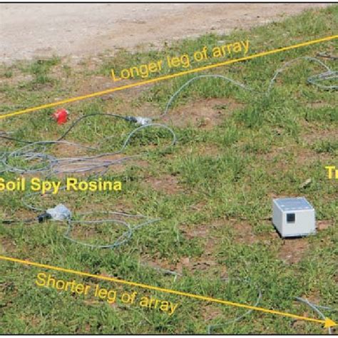 Part Of L Shape Microtremor Array And The Equipment Used Download