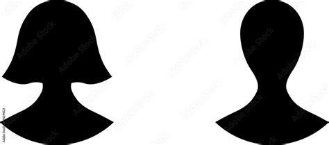 Generic Anonymous Social Media Web User Account Female Woman And Male