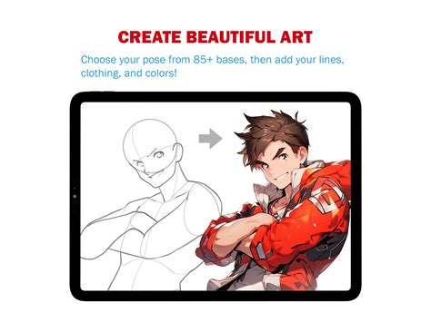85 Procreate Anime Male Poses Manga Procreate Brushes Character Drawing