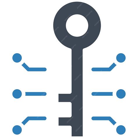 Premium Vector Key Encryption Vector Illustration Style