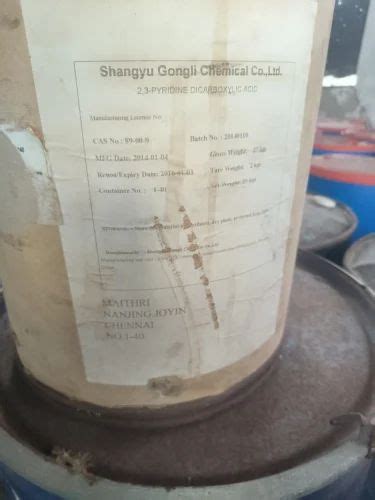 Pyridine Dicarboxylic Acid For Medical Kg Bag At Rs Kg In Hyderabad