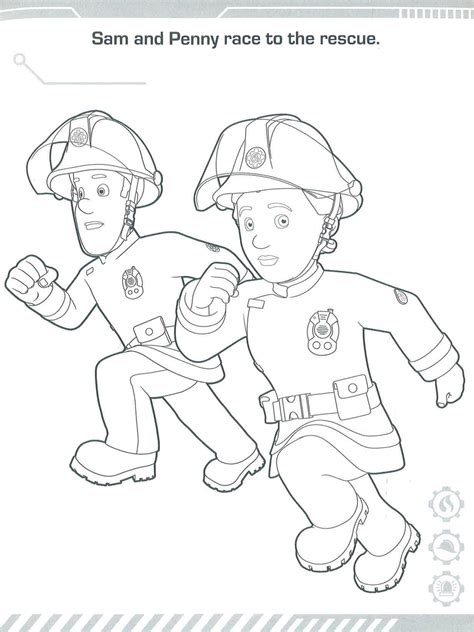 Fireman Sam Penny Coloring Pages