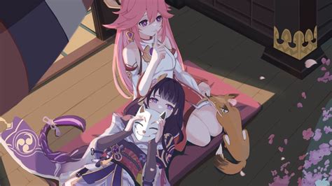 Fondo De Pantalla De Escritorio Hd Videojuego Genshin Impact Yae