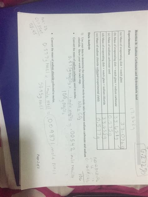 solved reaction busing mass to mass stoichiometry calculate