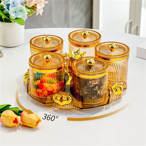 Luxury 5 Cans A Set Rotating Food Preservation Box Moisture Proof