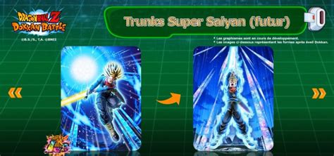 Dragon Ball Z Dokkan Battle Trunks et Gohan du Futur annoncés pour la