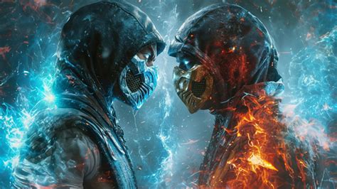 Sub Zero Vs Scorpion 4k Wallpaperhd Games Wallpapers4k Wallpapers