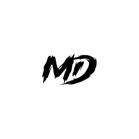 Premium Vector Md Monogram Logo Design Letter Text Name Symbol