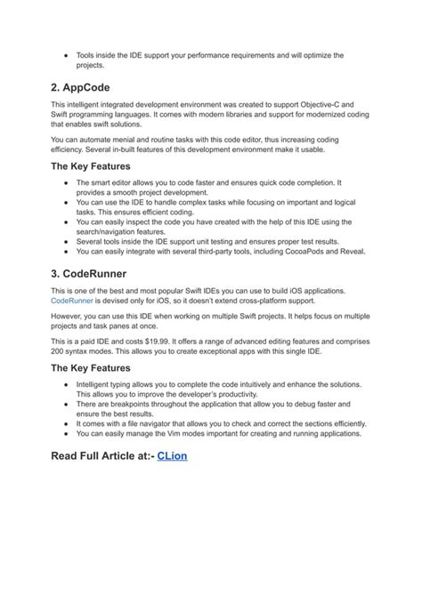 Best 5 Swift Ides And Code Editors For Your Next Ios Projectpdf