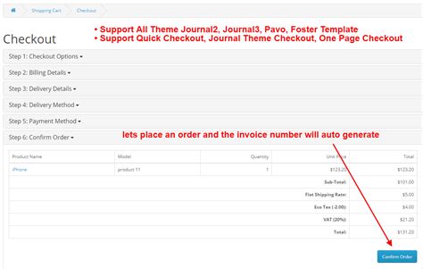 Opencart Auto Generate Invoice Number