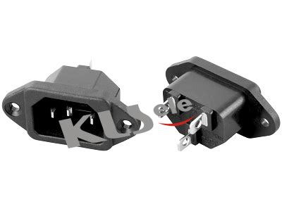 C Ac Power Socket Solder Type Kls Connector