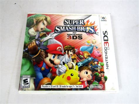 Super Smash Bros Nintendo 3ds Game Complete Authentic Fighting Brawler