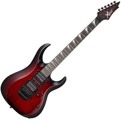 Solidbody E Gitarre Cort X11 BCS Black Cherry Sunburst Rot
