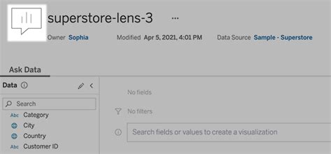 データに聞く Ask Data 機能でのデータの最適化 Tableau