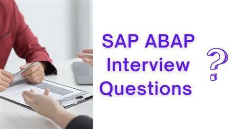 Interview Preparation Discovering Abap