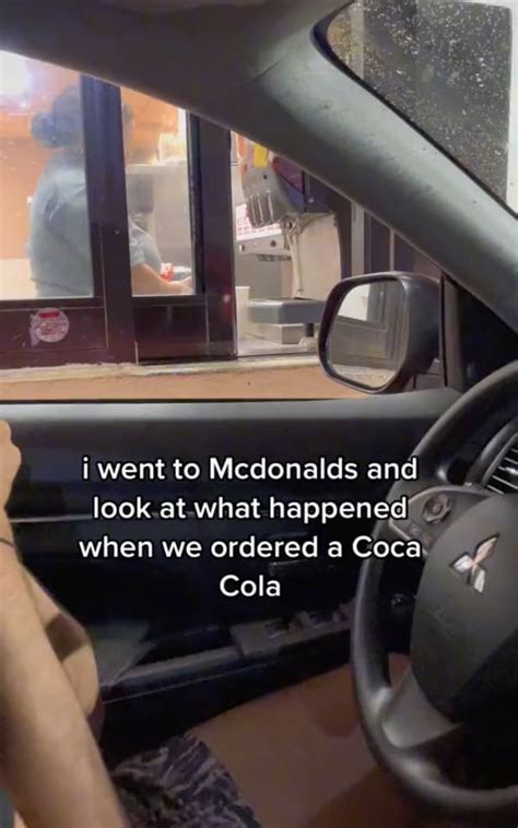 McDonalds Employee Pours Customers Coke From Liter Bottle In Viral TikTok