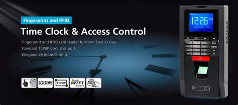 Biometric Fingerprint Time Clock And Access Control With RFID Reader