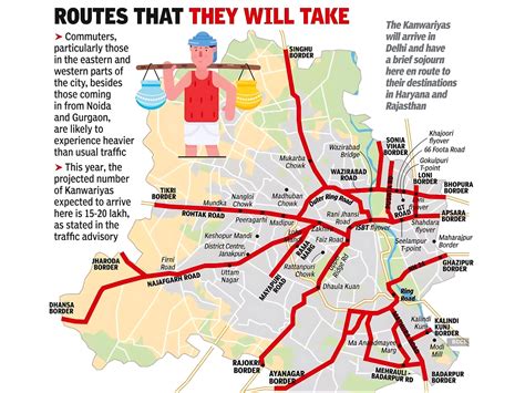 Kanwar Yatra Traffic Alert Key Routes To Avoid And Diversions In Delhi